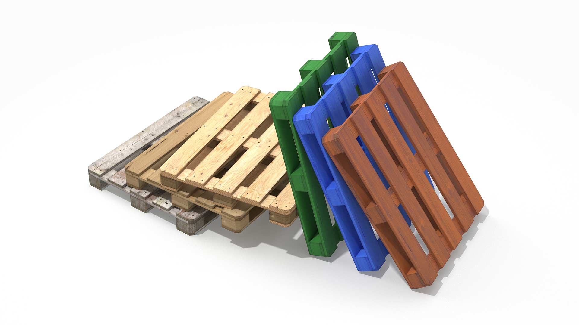 Wooden Pallets Collection 3D Model PBR 3D - TurboSquid 2185444