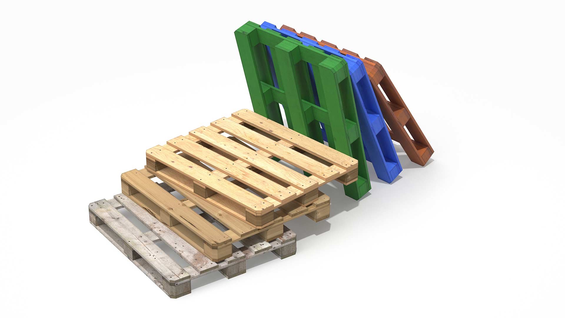 Wooden Pallets Collection 3D Model PBR 3D - TurboSquid 2185444