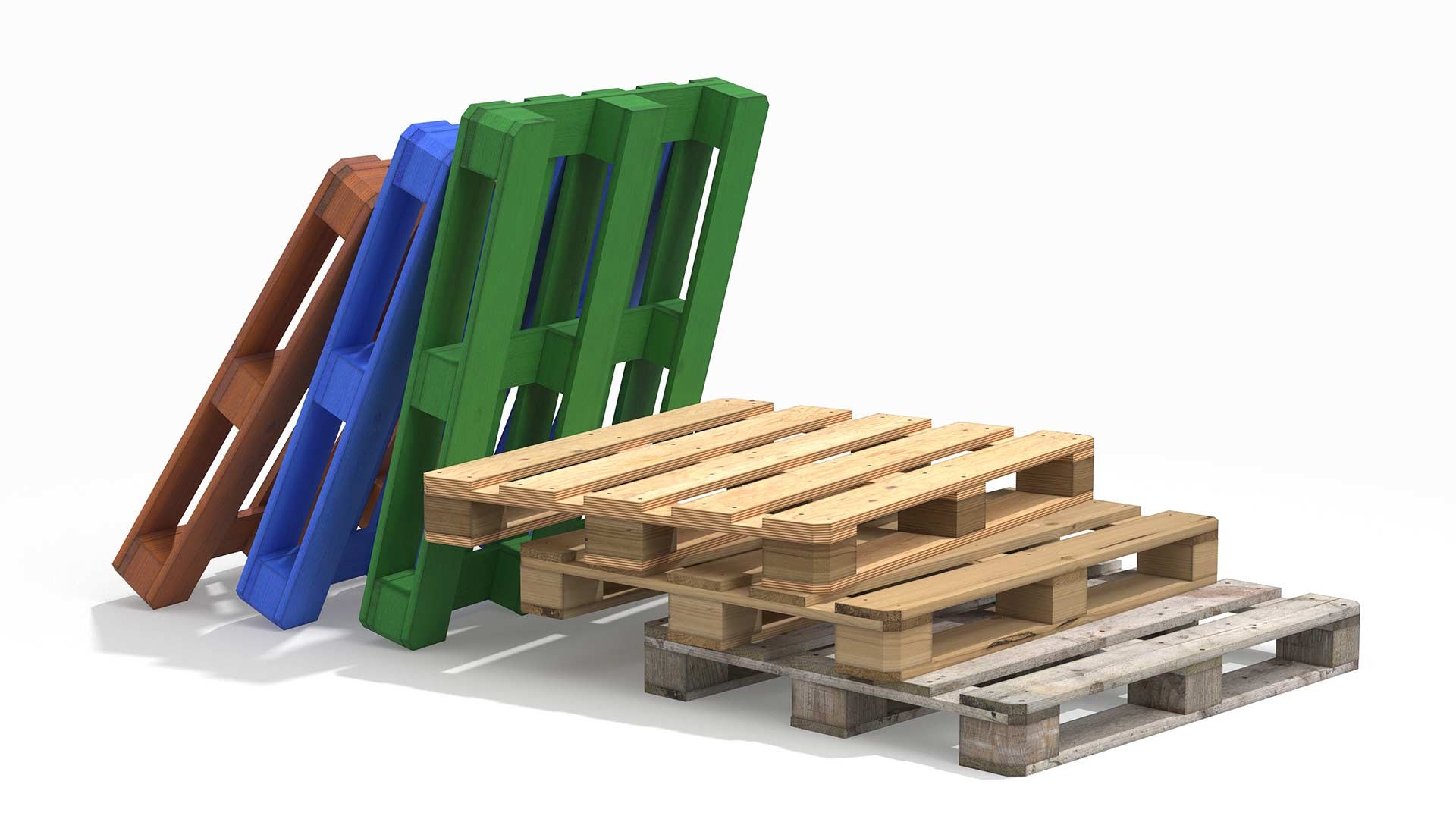 Wooden Pallets Collection 3D Model PBR 3D - TurboSquid 2185444