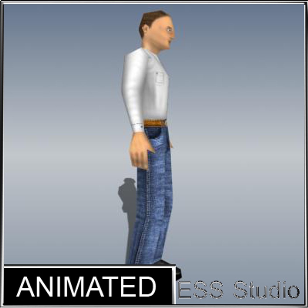 male human animation max
