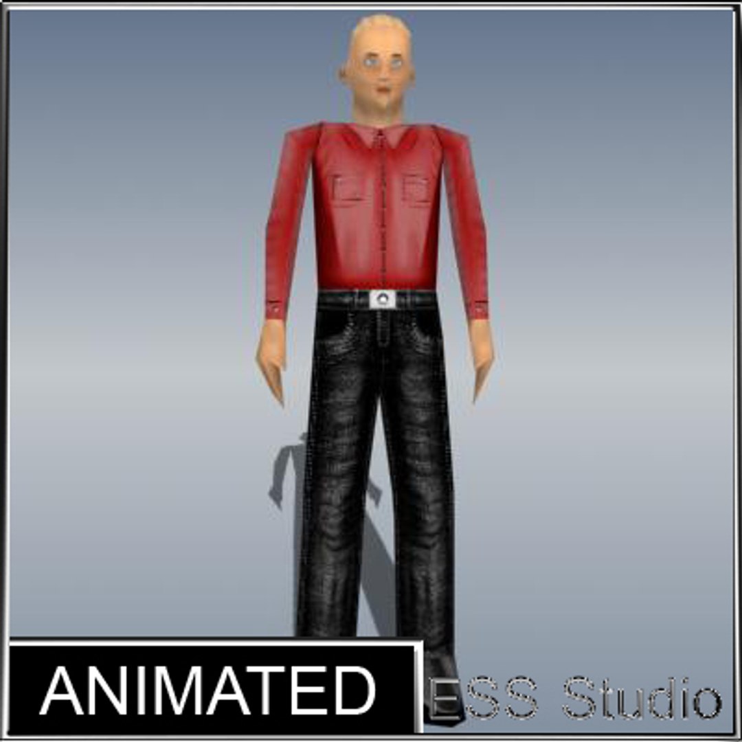 male human animation max