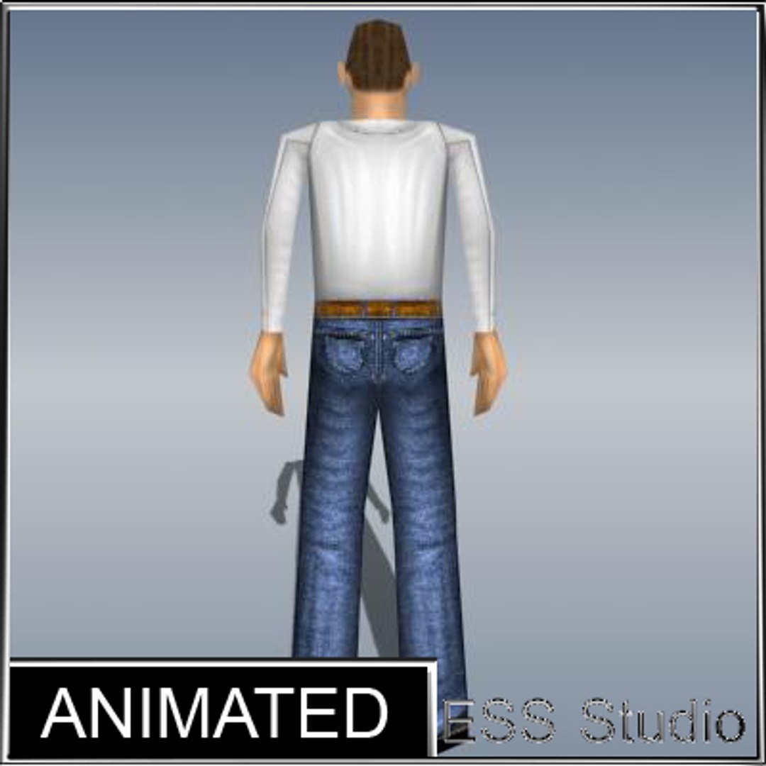 male human animation max