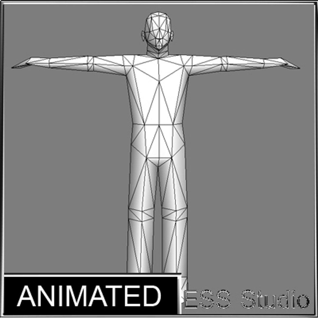 male human animation max