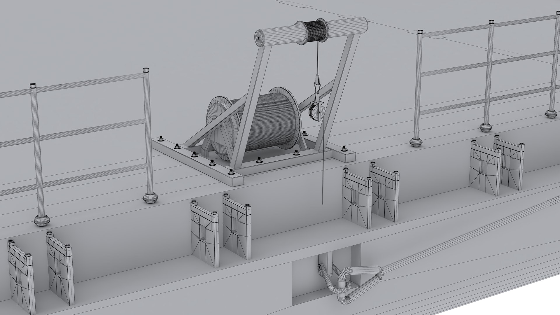 3D Pushboat With Pontoon - TurboSquid 2316458