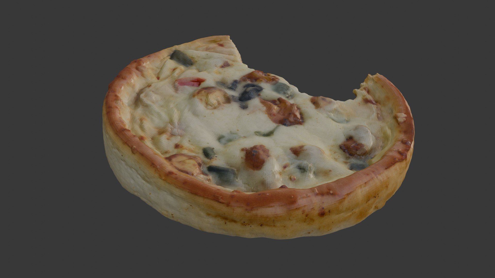Half Eaten Pizza Slice Scan 3D Model - TurboSquid 2436360