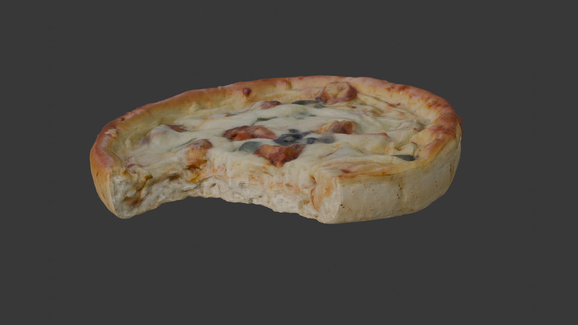 Half Eaten Pizza Slice Scan 3D Model - TurboSquid 2436360