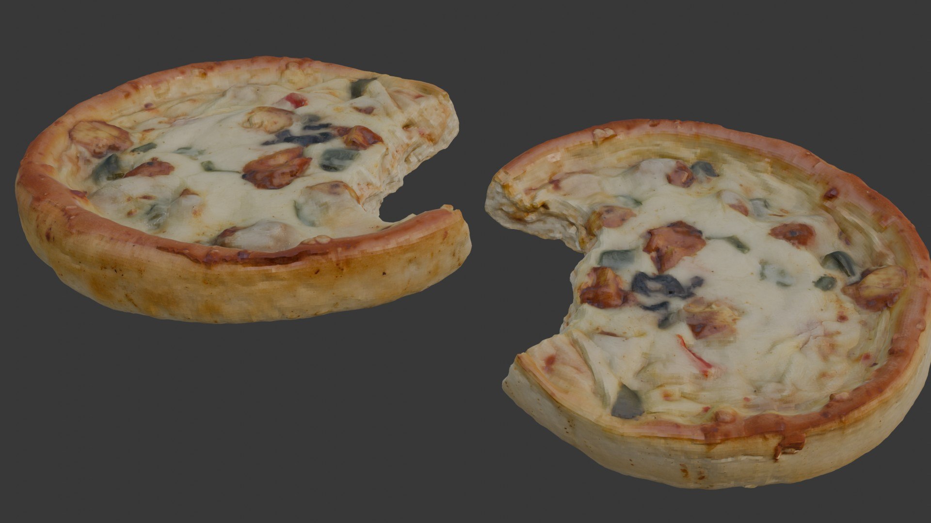 Half Eaten Pizza Slice Scan 3D Model - TurboSquid 2436360