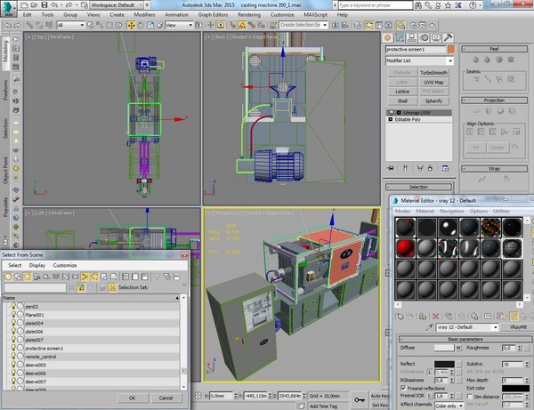 3D metal die casting process - TurboSquid 1611556