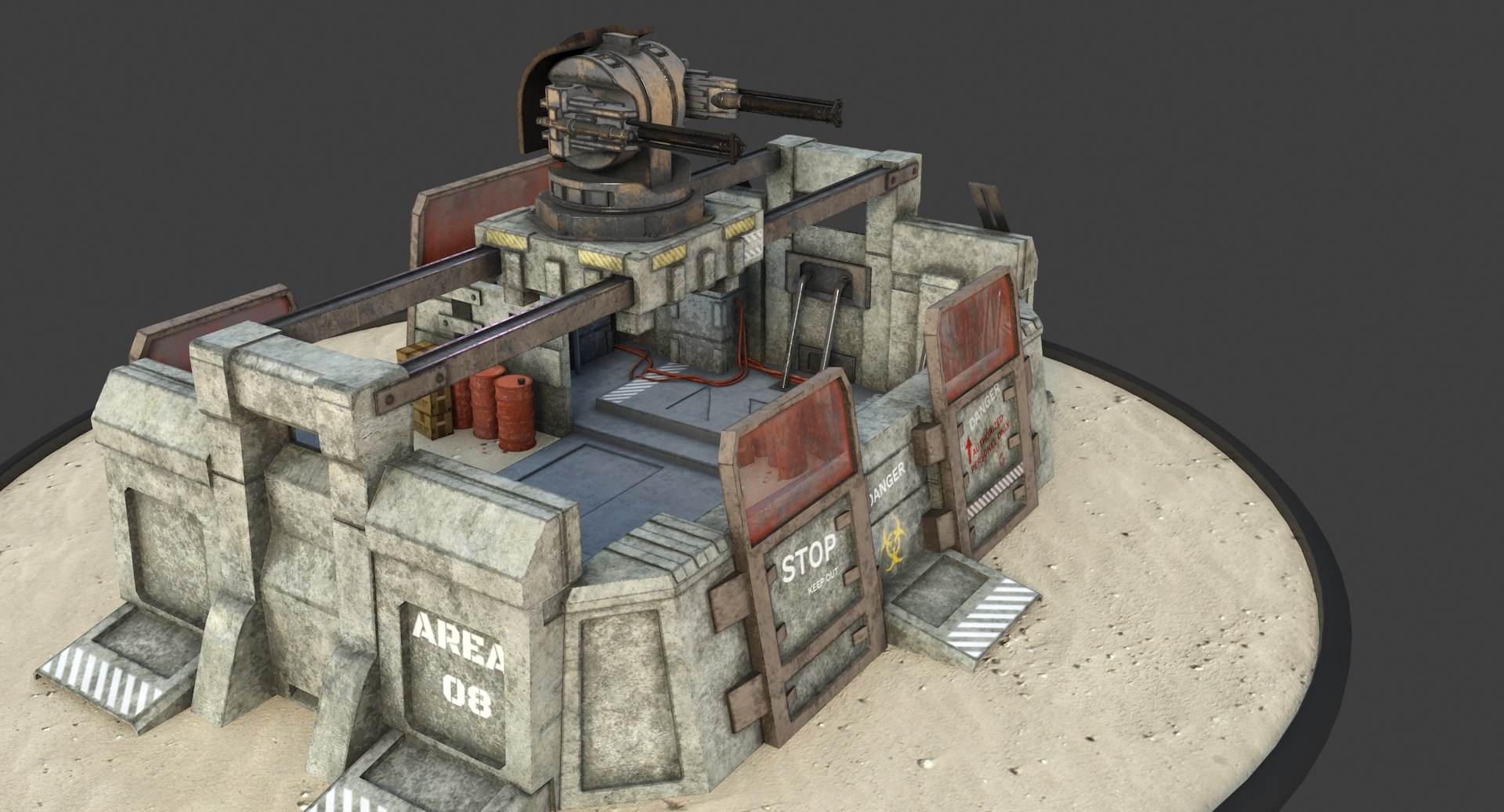 Futuristic Bunker 3D - TurboSquid 1260990