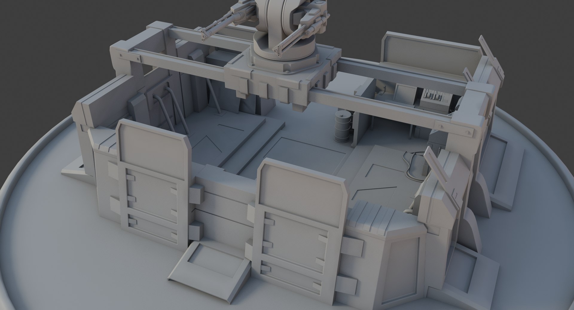 Futuristic Bunker 3D - TurboSquid 1260990