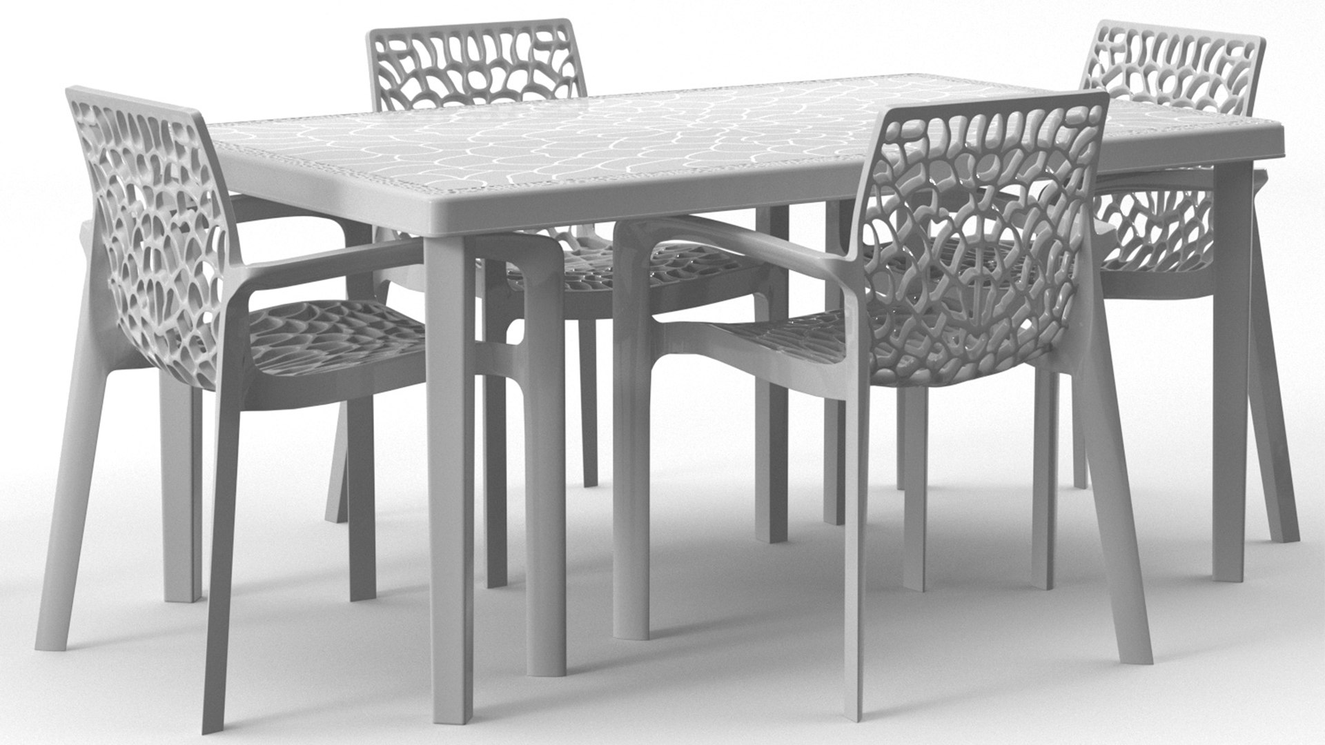 Set Armchair And Table Gruvyer By Grand Soleil 3D - TurboSquid 2039994