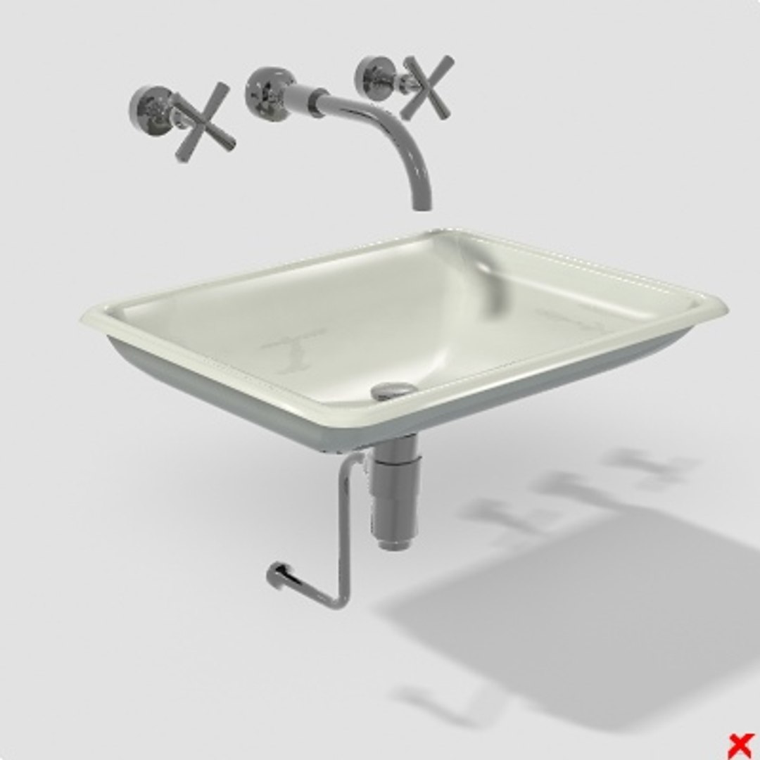 3ds max sink basin