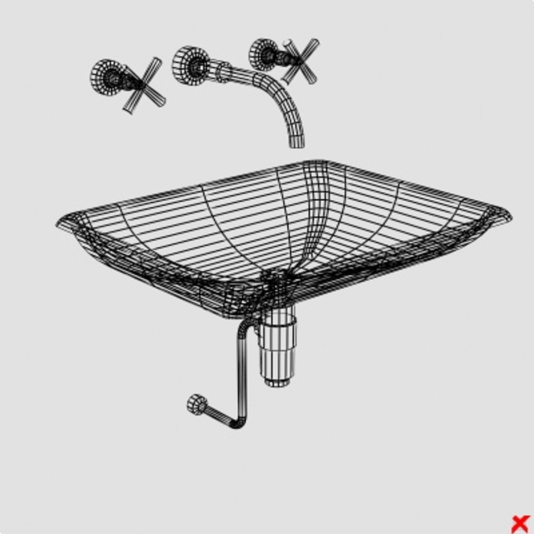 3ds Max Sink Basin