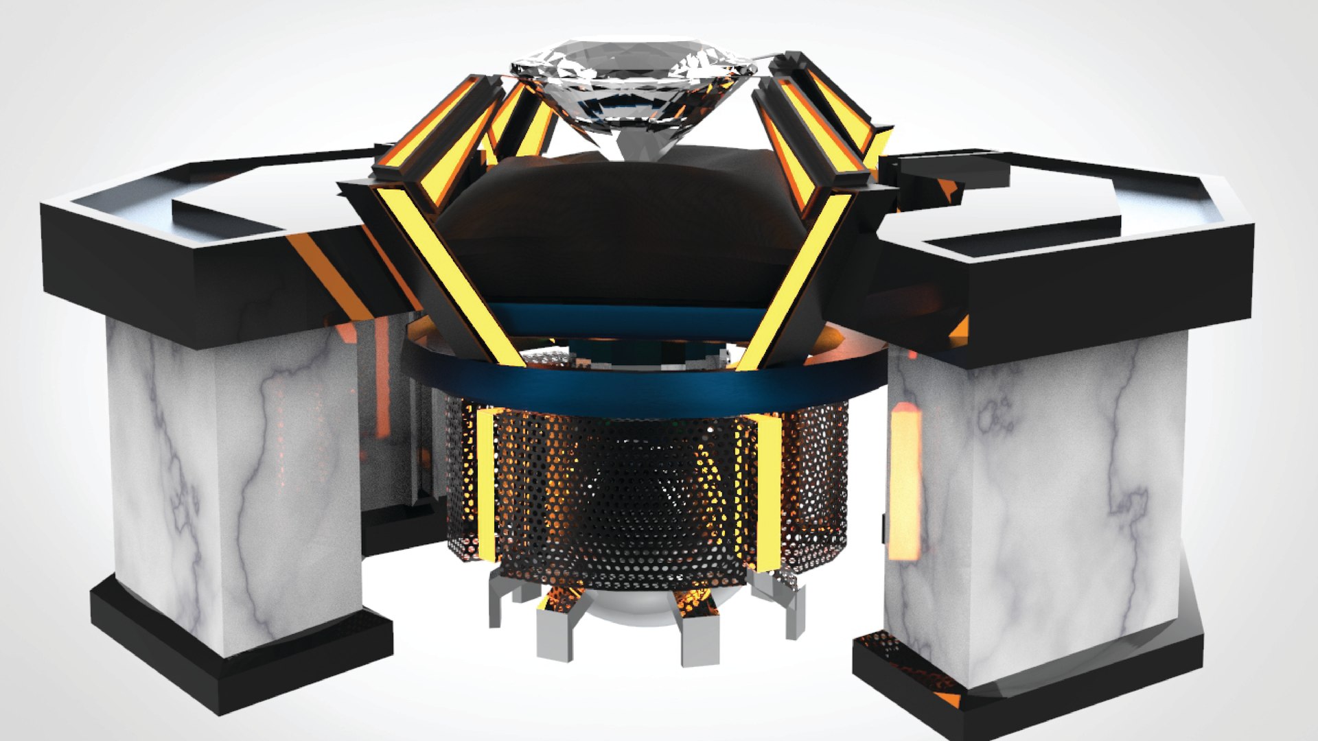 DIAMOND Sci-Fi RING 3D Model - TurboSquid 1731263