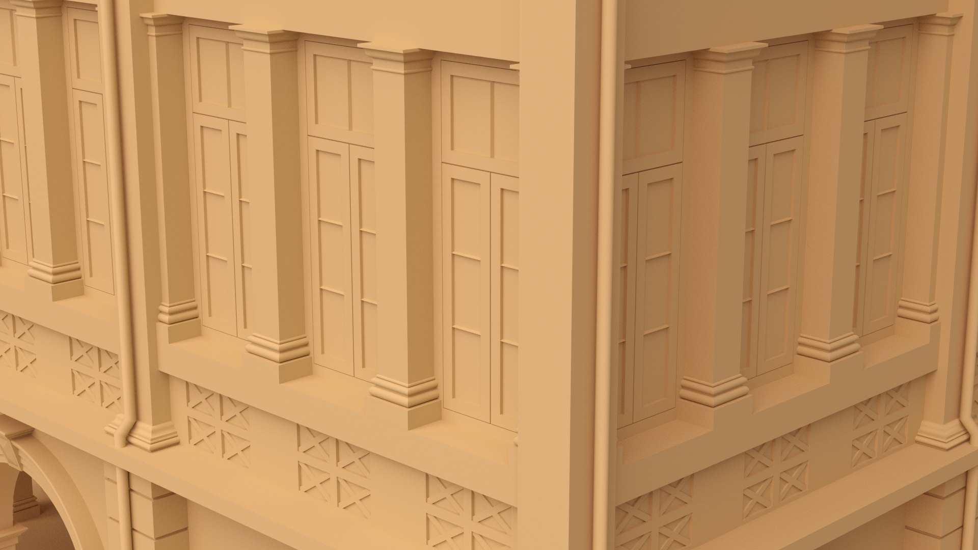 Three Story Building 002 3D - TurboSquid 1737139