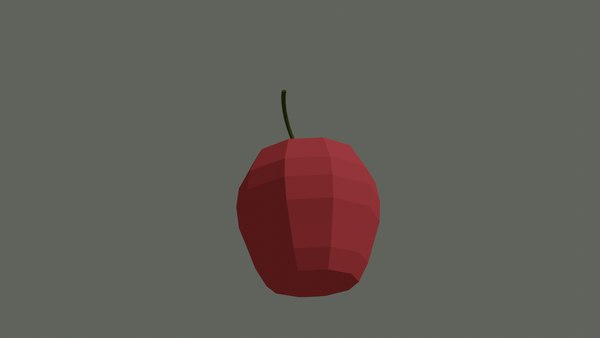 3D Low poly Apple - TurboSquid 2013951