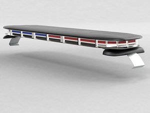 3D code 3 pursuit lightbar model - TurboSquid 1604951