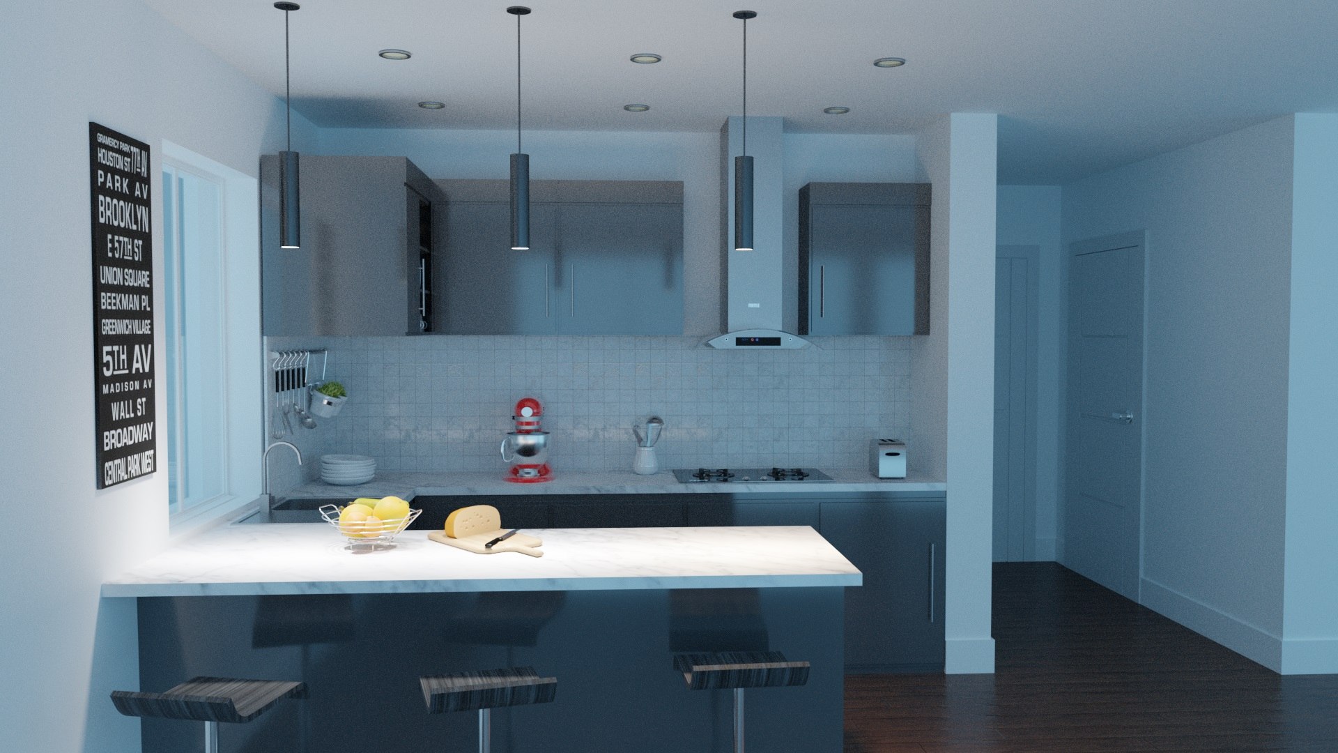 3D Furniture Room Kitchen Model - TurboSquid 1547680