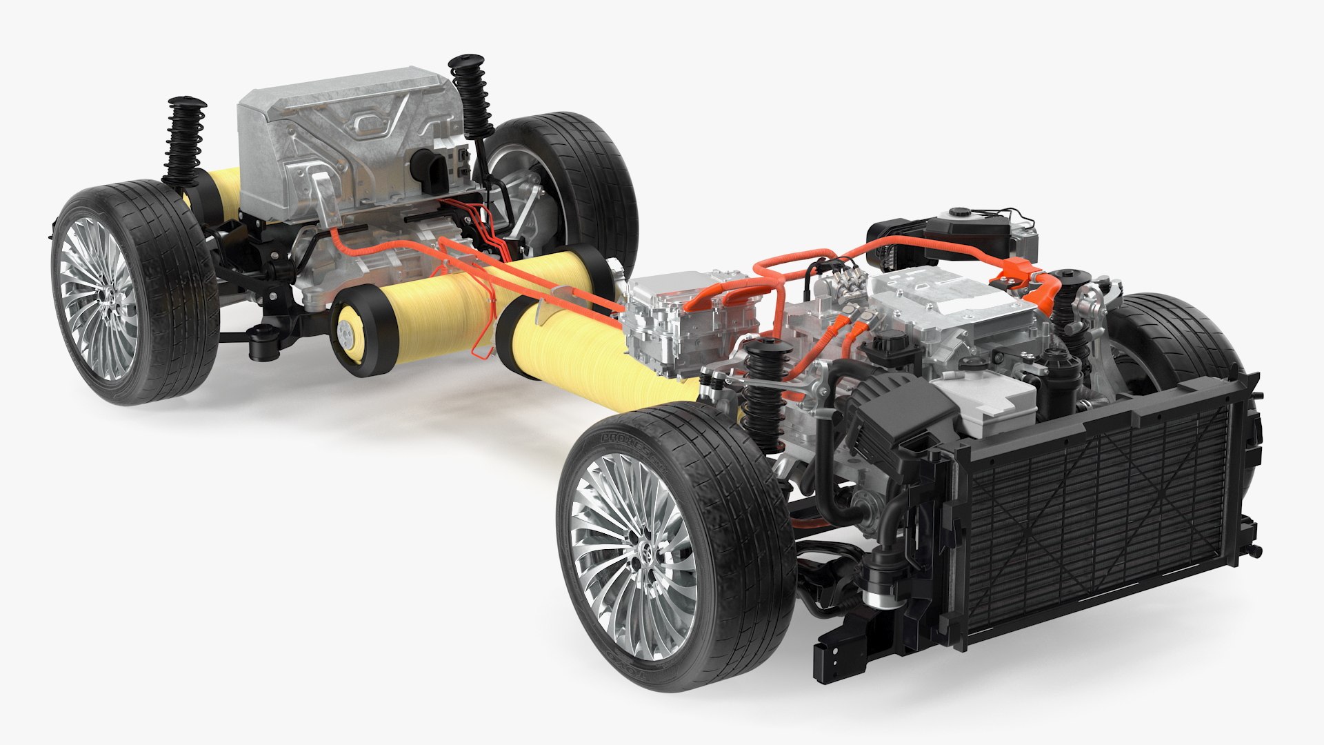 Toyota Mirai Hydrogen Fuel Cell System 3D Model - TurboSquid 1868060