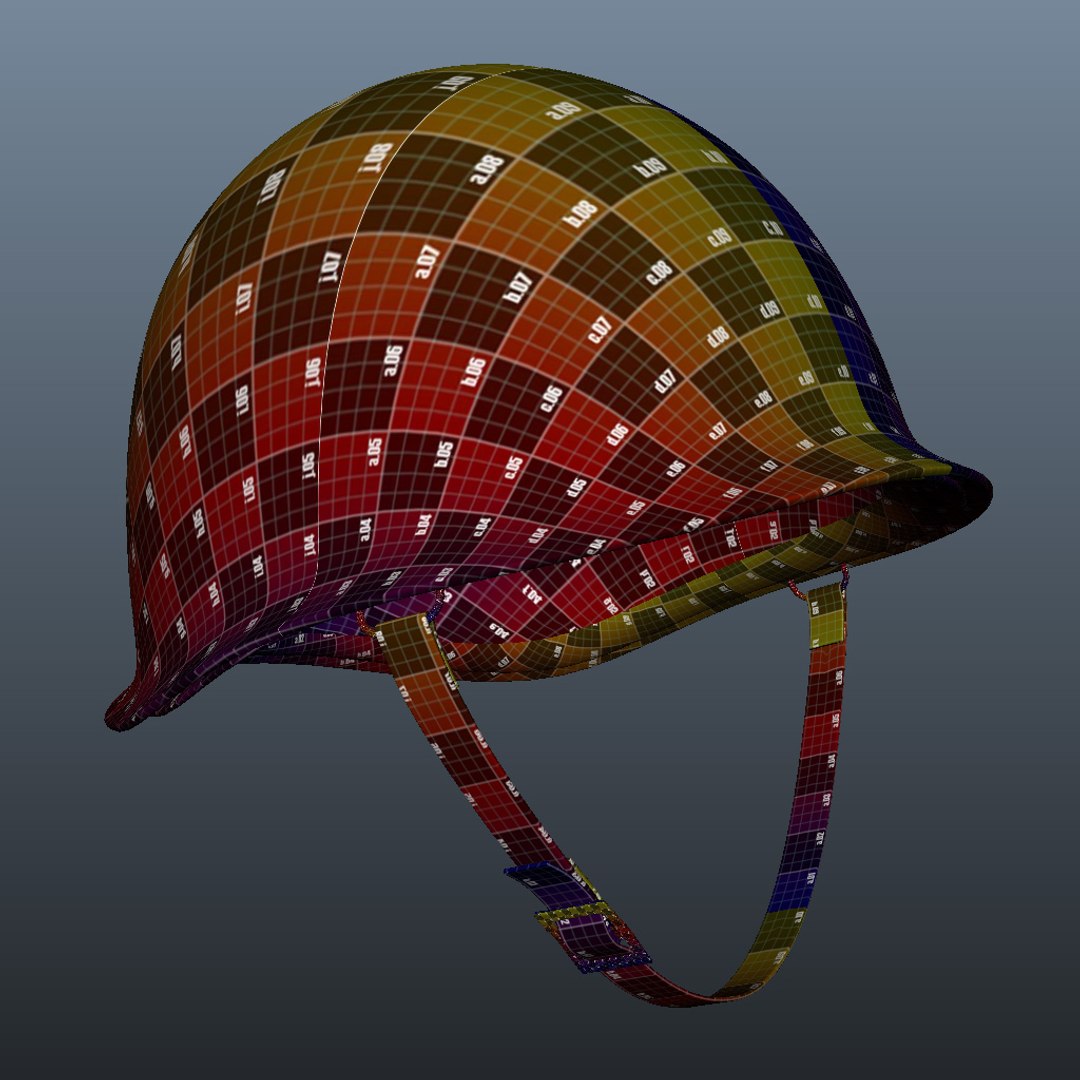 3d Helmet Army Model