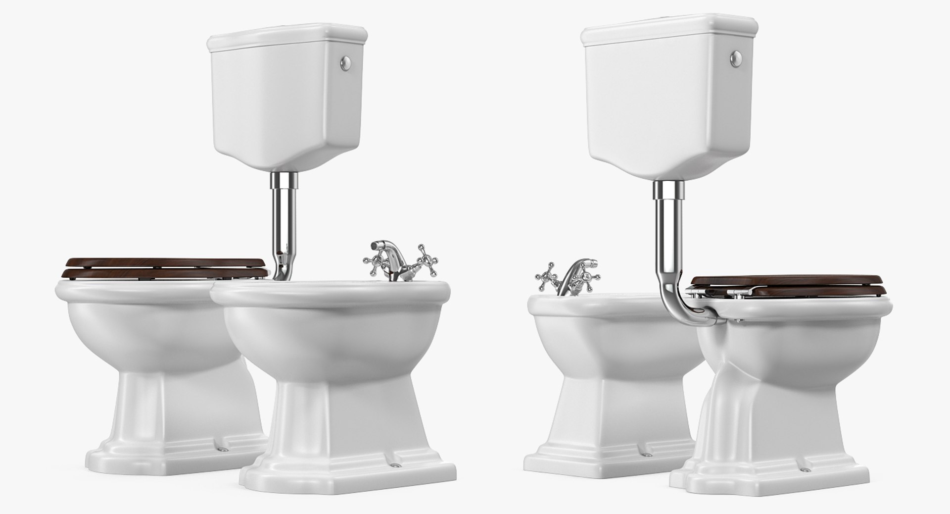 Old Style Level Toilet Model - TurboSquid 1217541