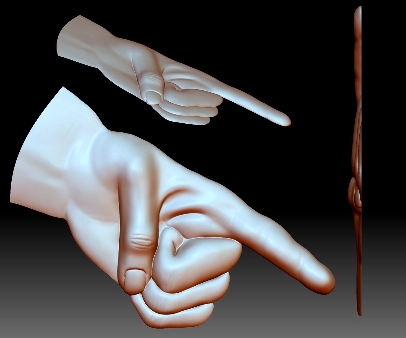 3D Model Point Gesture Stl Bas - TurboSquid 1618152