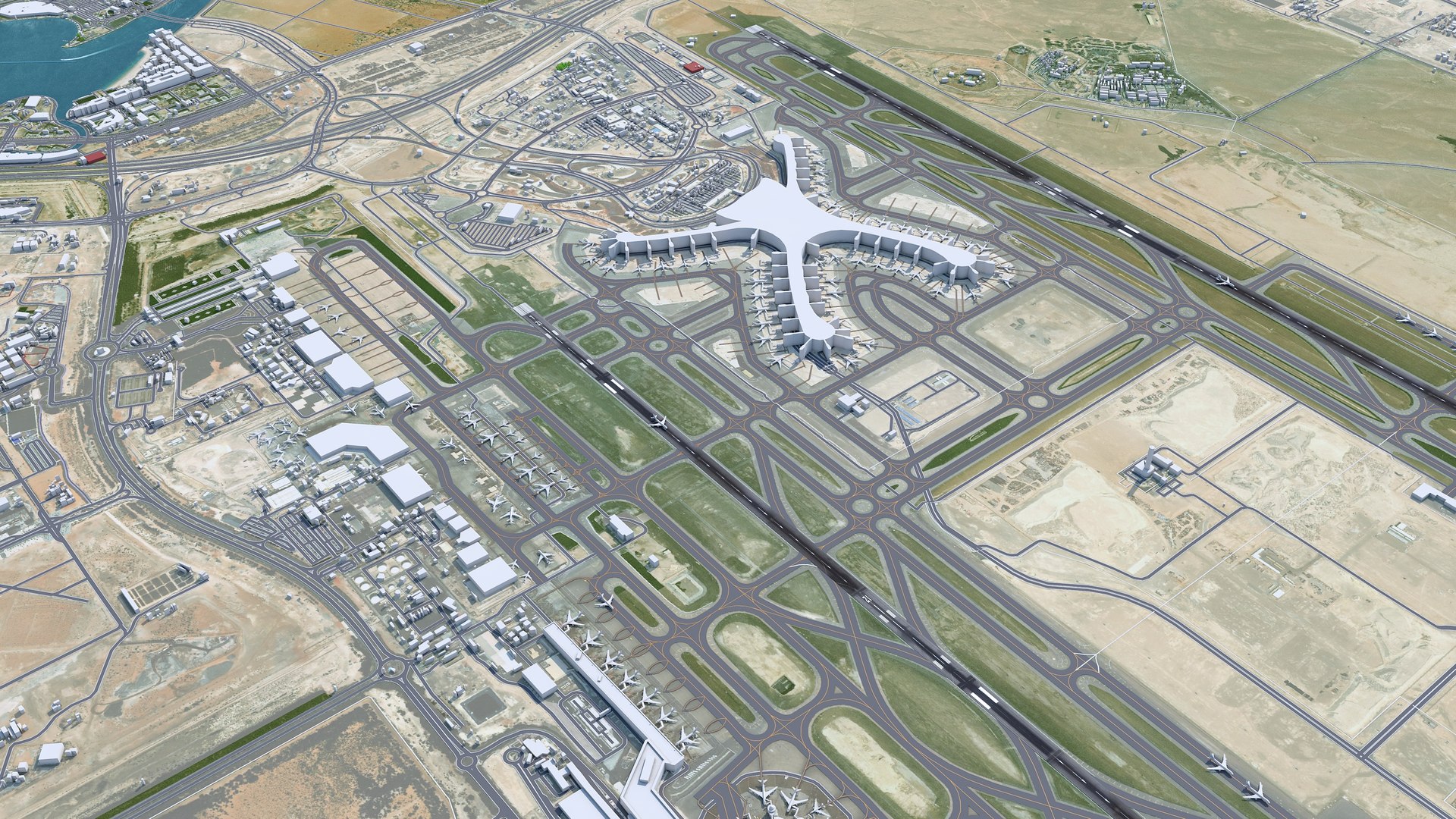 Abu Dhabi Airport 3D Model - TurboSquid 2004846