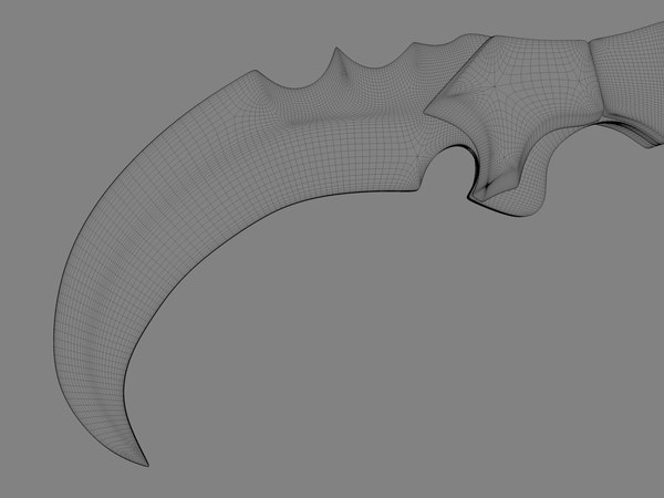 3d karambit knife