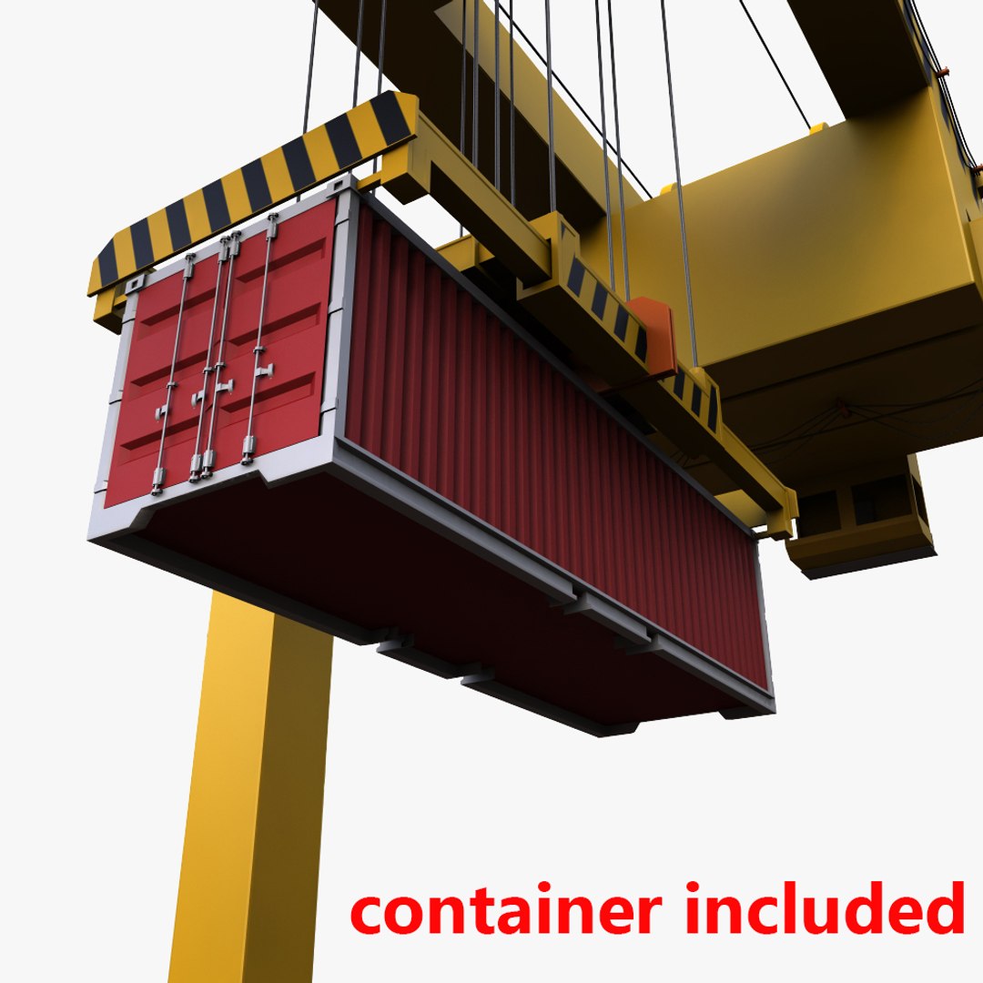 3d Container Crane Model