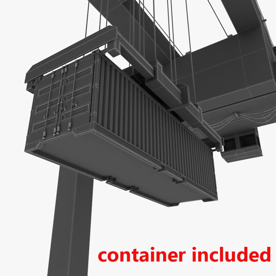 3d Container Crane Model