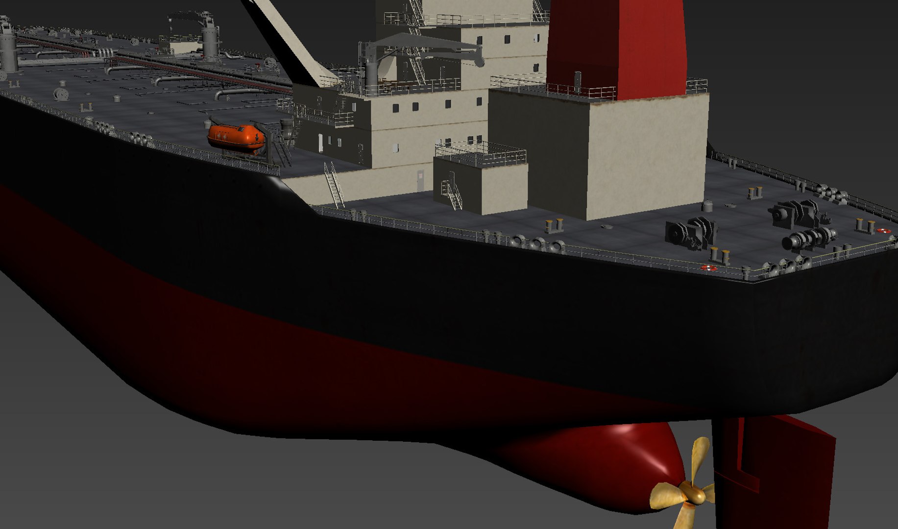 3d Oil Tank Ship Model