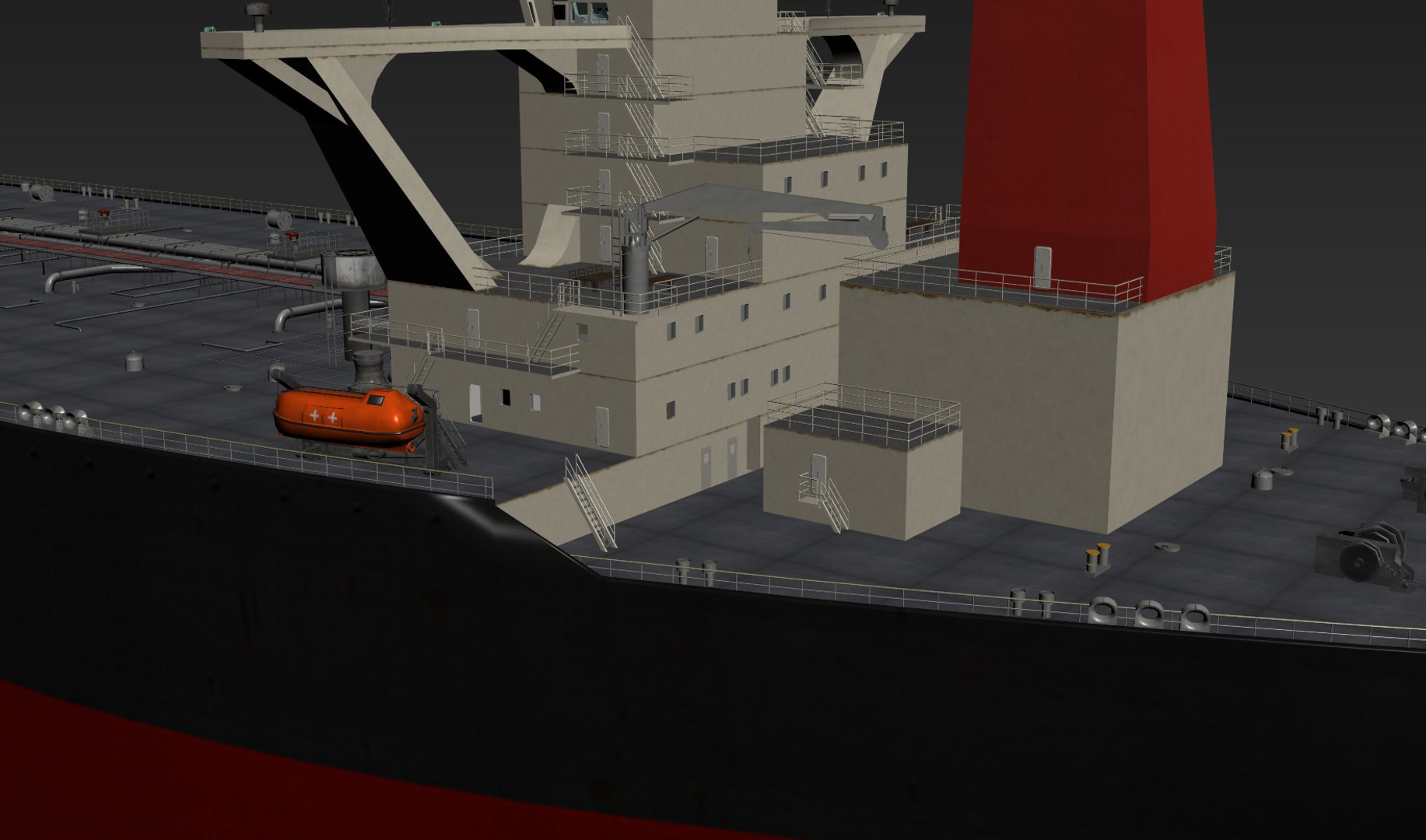 3d Oil Tank Ship Model