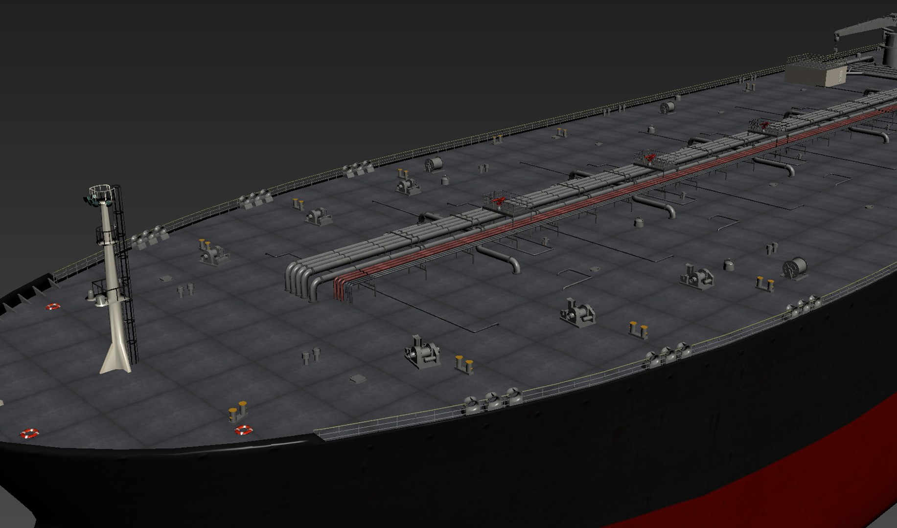 3d Oil Tank Ship Model