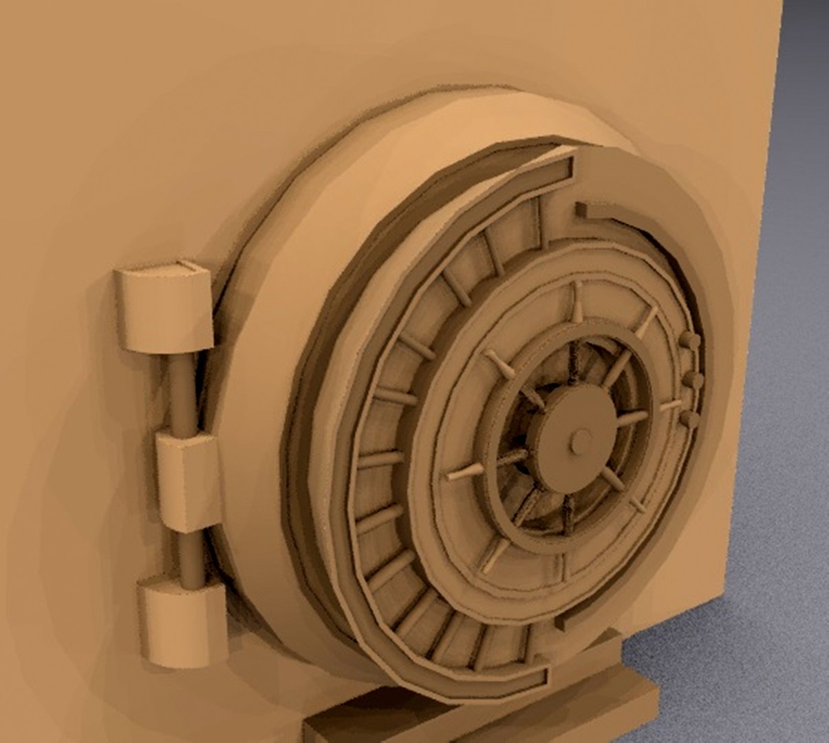 Bank Vault Steel Safe Box Model - TurboSquid 2019012
