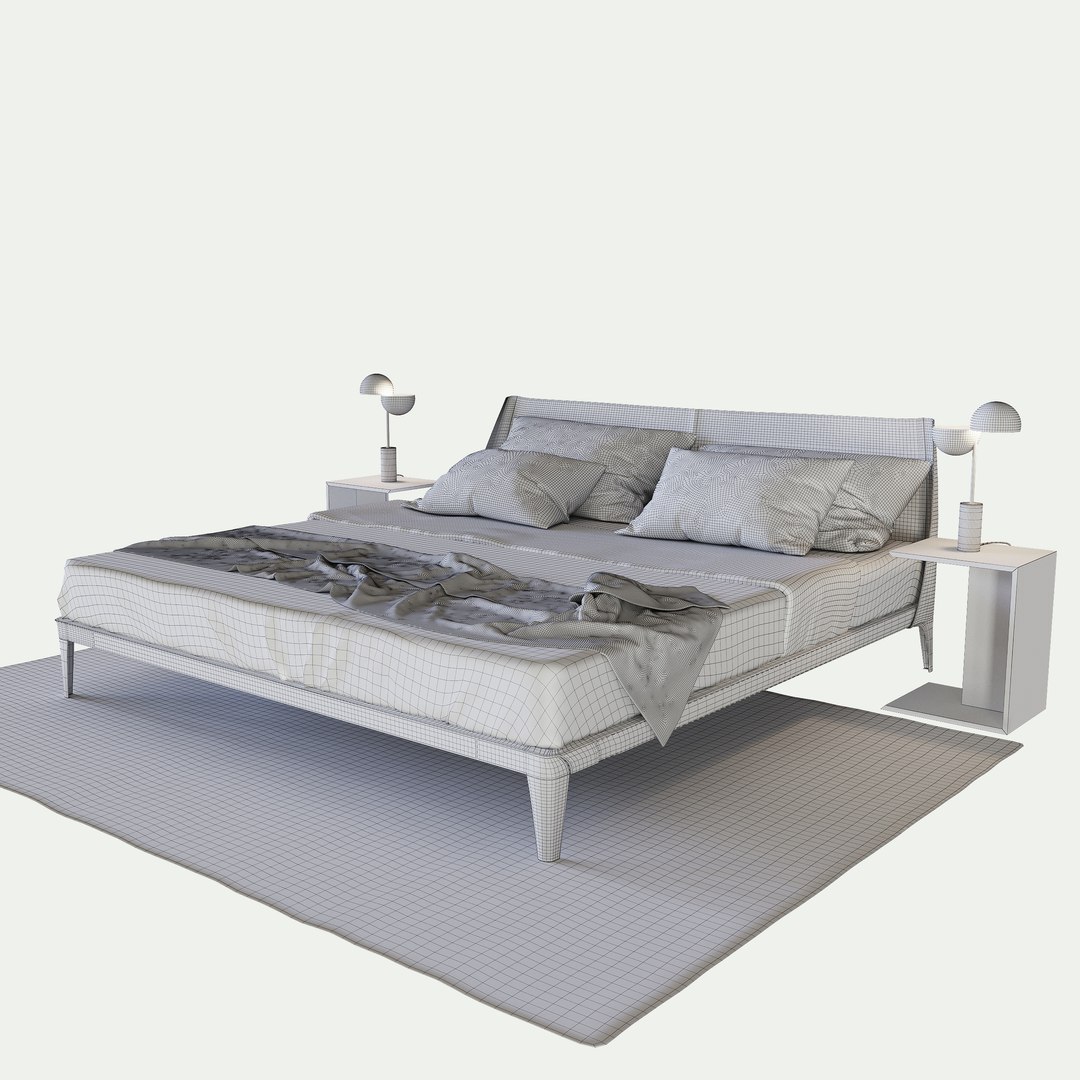 Flexform Isabel Bed Table 3D - TurboSquid 1264760