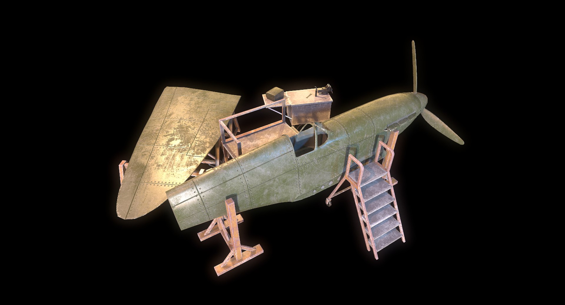 3D model airplane workbench aircraft - TurboSquid 1572186