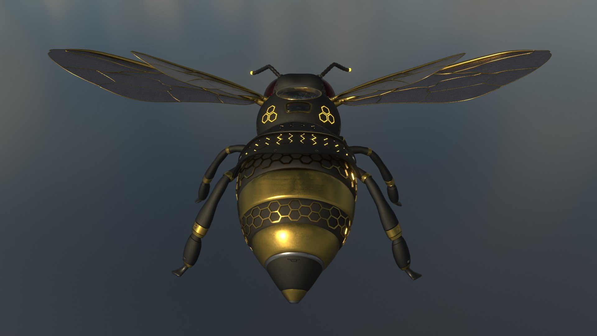 Mecha Honey Bee 3D Model - TurboSquid 2138243