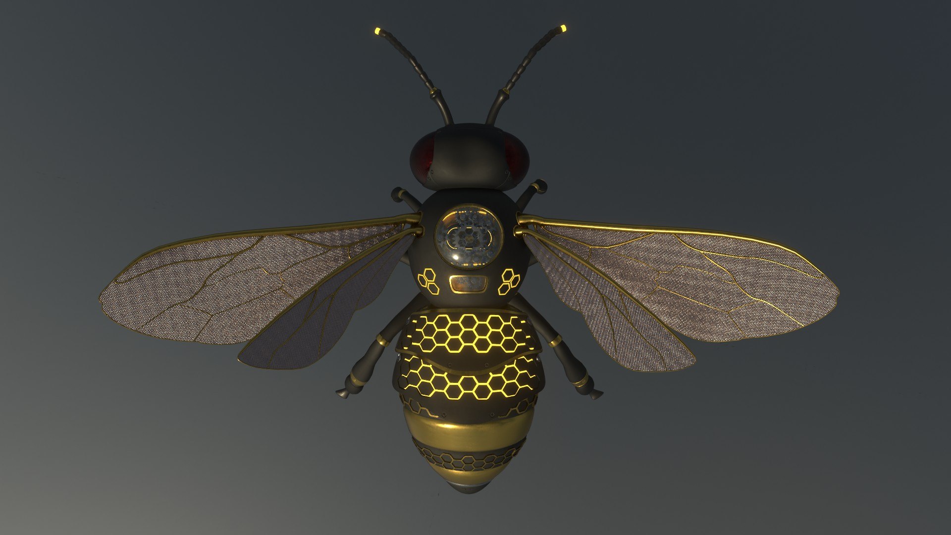 Mecha Honey Bee 3D Model - TurboSquid 2138243