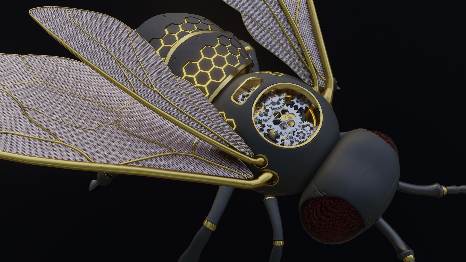Mecha Honey Bee 3D Model - TurboSquid 2138243