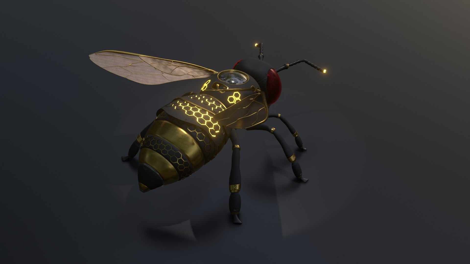 Mecha Honey Bee 3D Model - TurboSquid 2138243