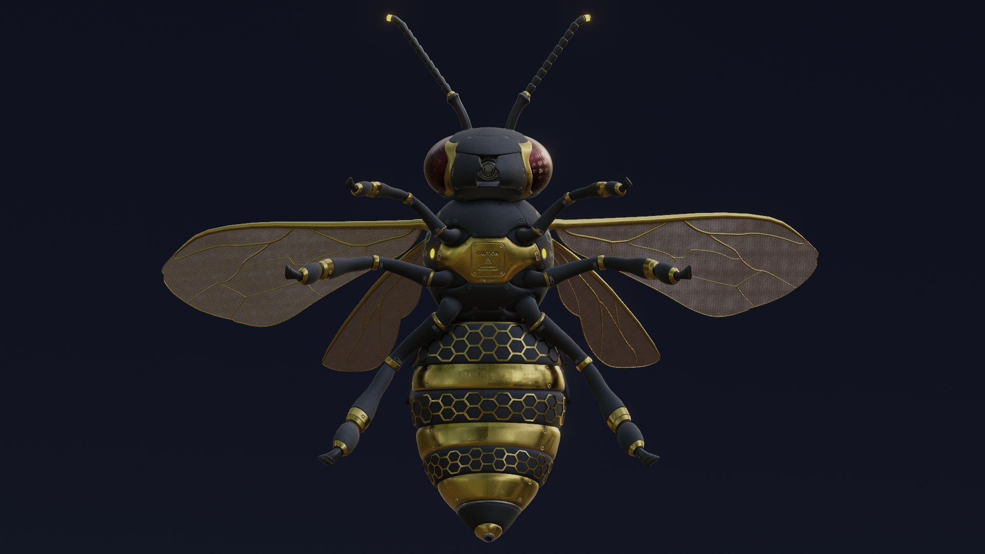 Mecha Honey Bee 3D Model - TurboSquid 2138243
