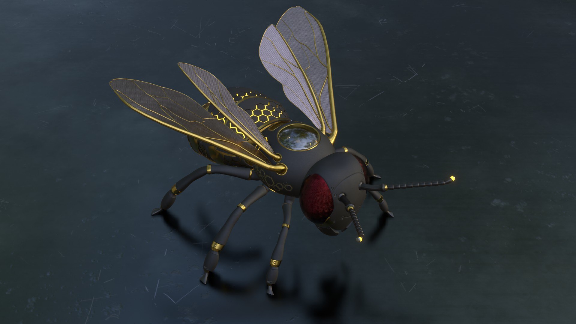 Mecha Honey Bee 3D Model - TurboSquid 2138243