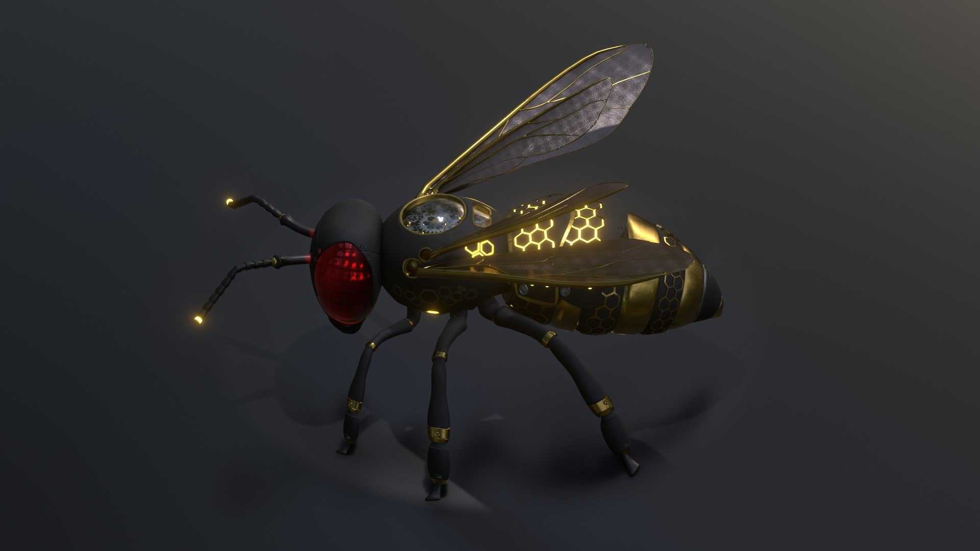 Mecha Honey Bee 3D Model - TurboSquid 2138243