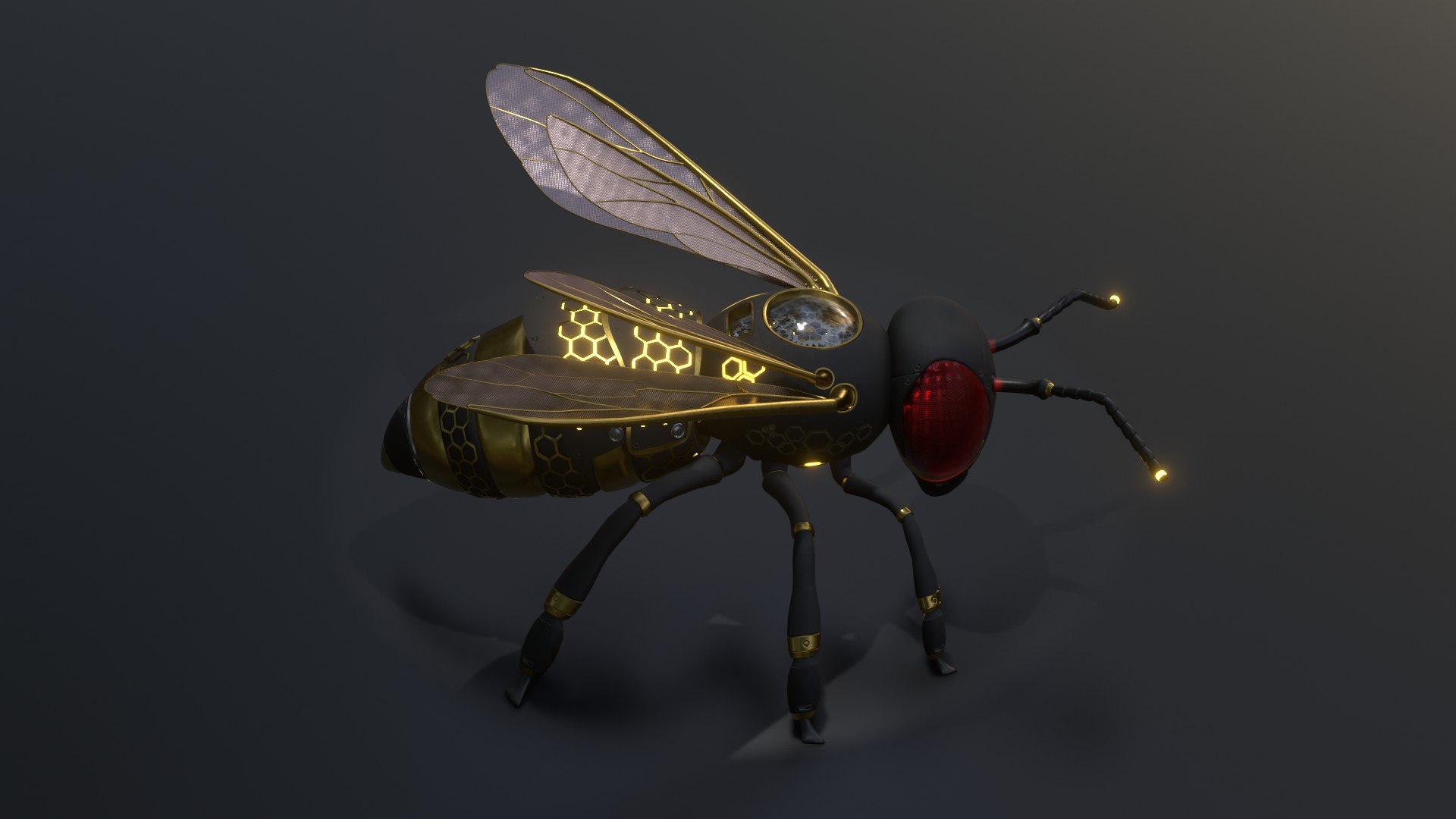 Mecha Honey Bee 3D Model - TurboSquid 2138243