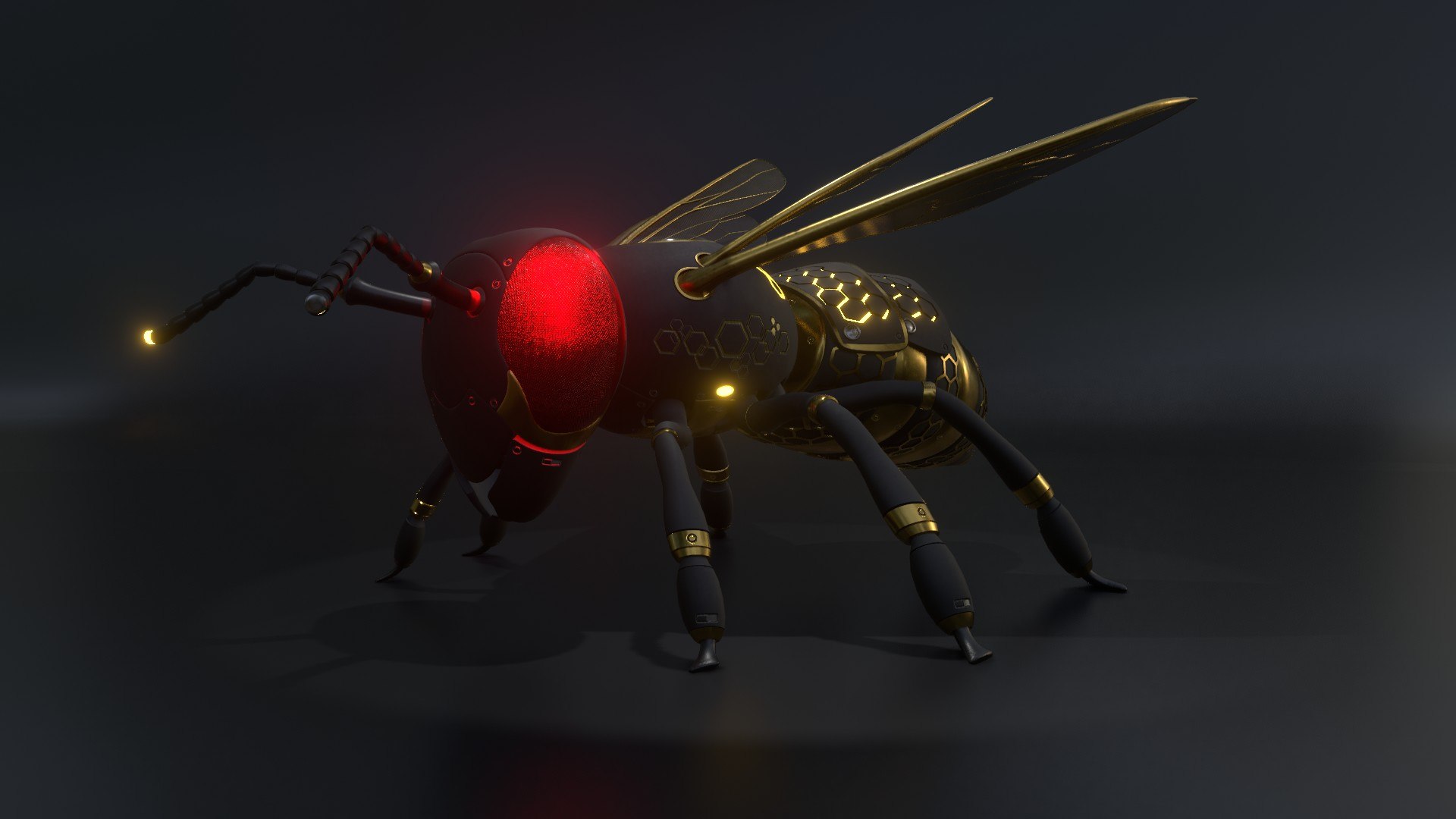 Mecha Honey Bee 3D Model - TurboSquid 2138243