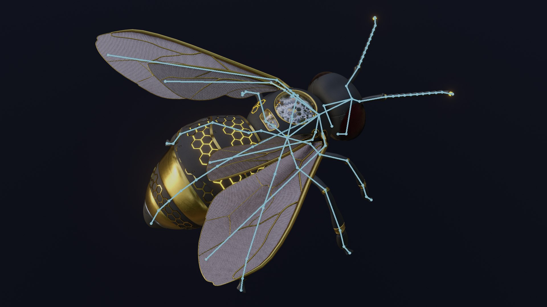 Mecha Honey Bee 3D Model - TurboSquid 2138243