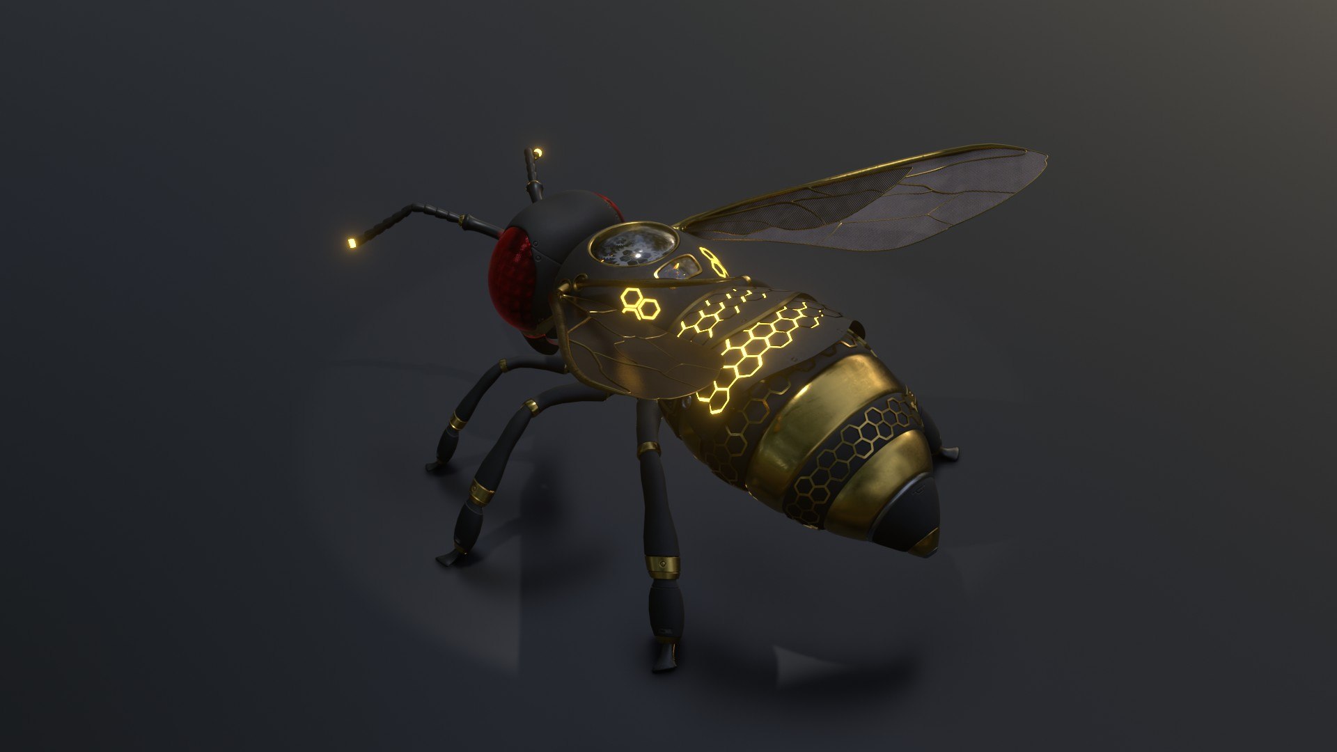 Mecha Honey Bee 3D Model - TurboSquid 2138243