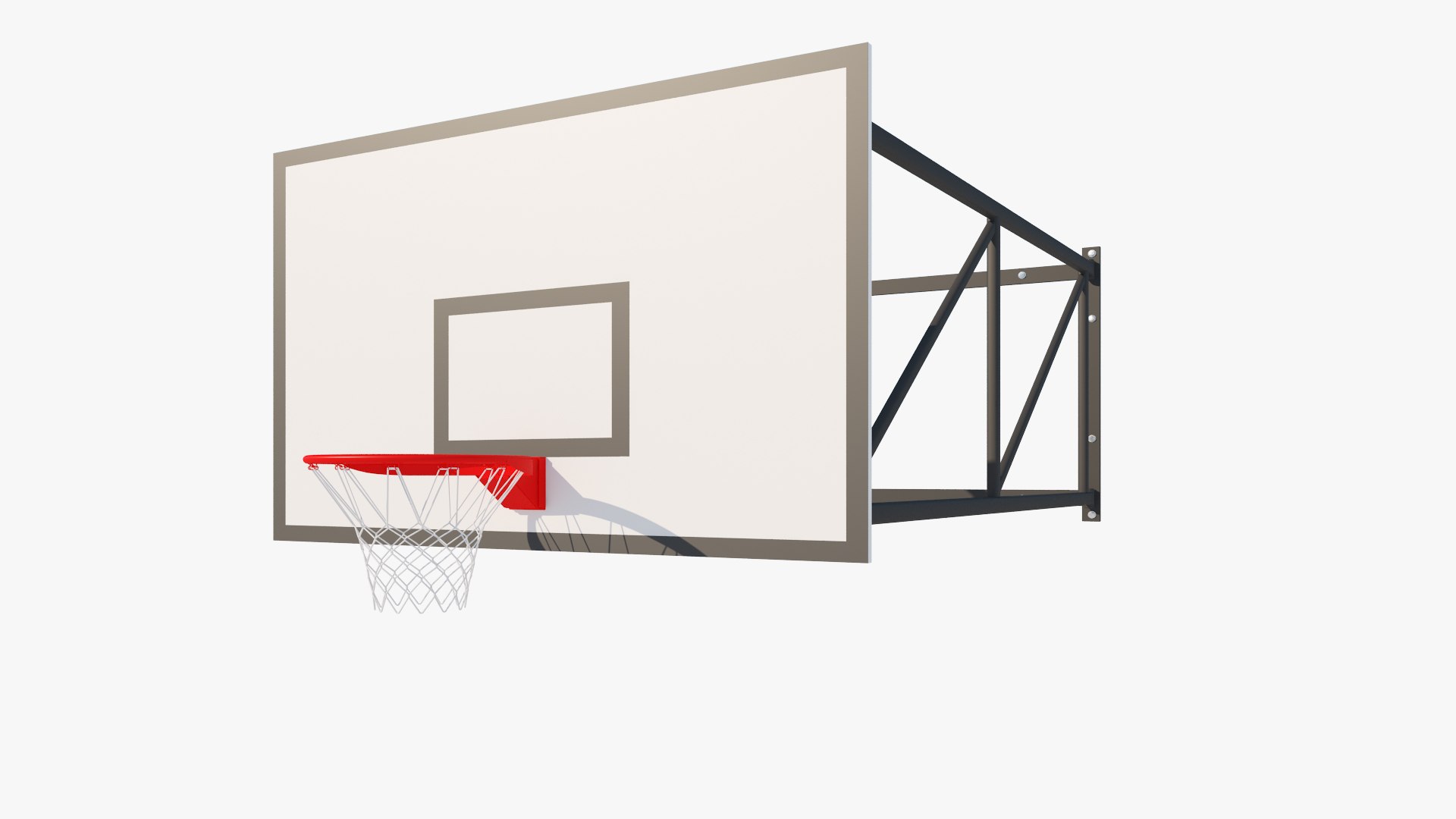 3D Basketball Hoop On The Bracket - TurboSquid 2042750