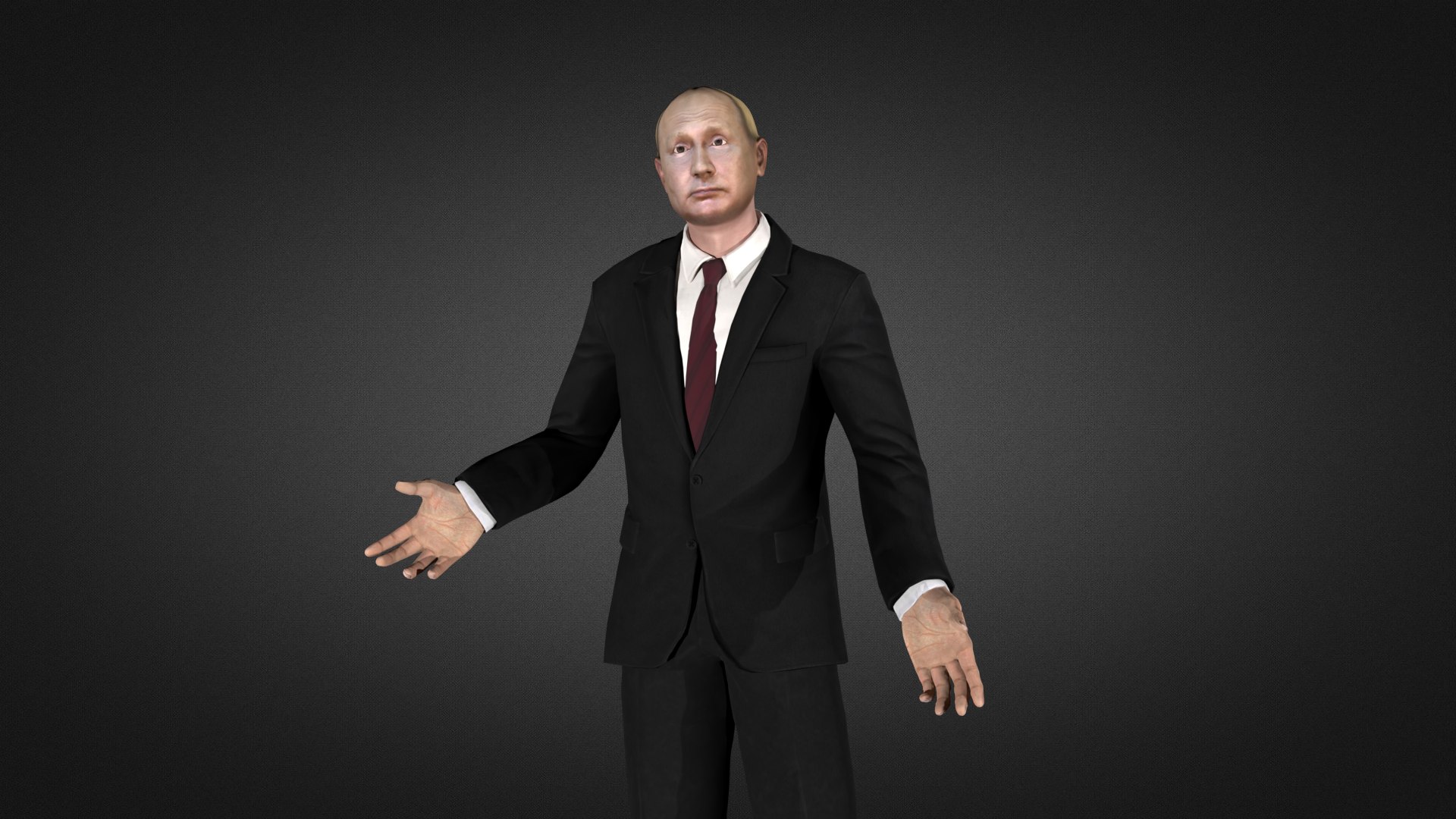 Putin Vladimir Putin 3D Character Low-poly 3D Model Model - TurboSquid ...