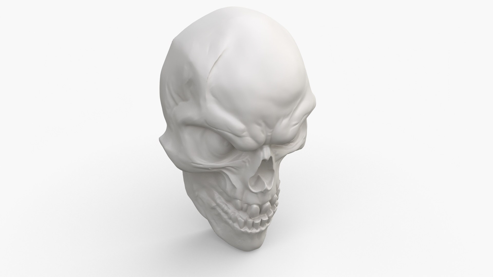 3D Demon Skull Relief 3 - TurboSquid 2226593
